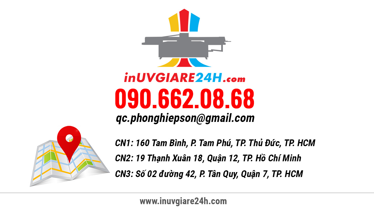 In UV Giá rẻ 24H, in UV cuộn phẳng, in Decal 3M Uy tín Chất lượng